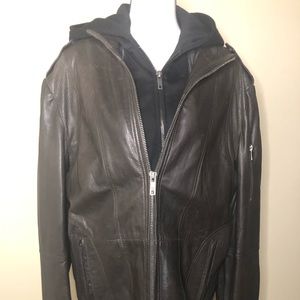 7 Diamonds | Jackets & Coats | 7 Diamonds Leather Jacket With ...